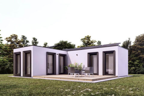 Domy modułowe z płaskim dachem - minimalistyczny design